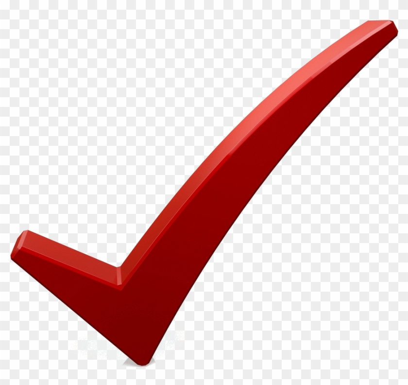 Red Tick Mark Transparent Background