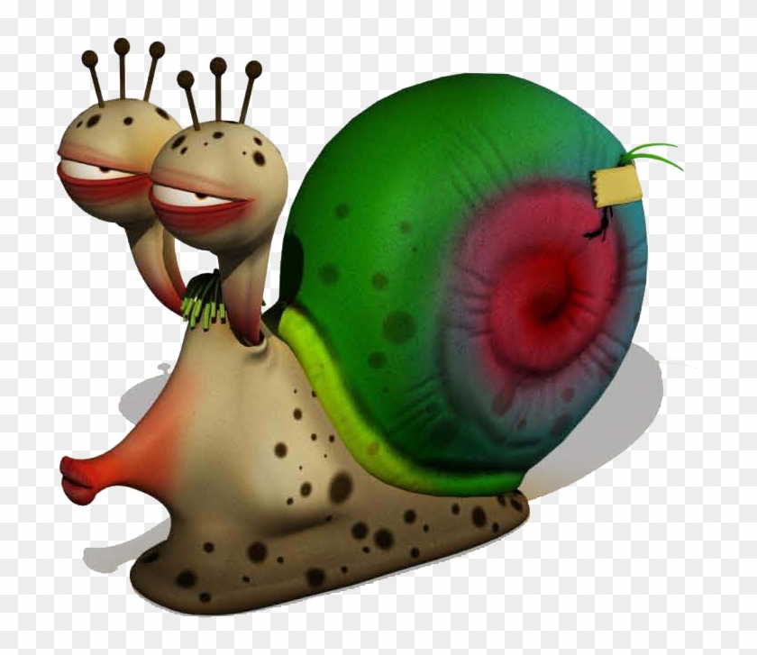 Angry Cartoon Slug Clipart