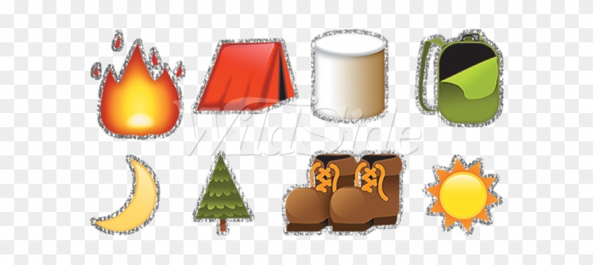 Emoji Camping Items, HD Png Download - 600x600(#169407) - PngFind