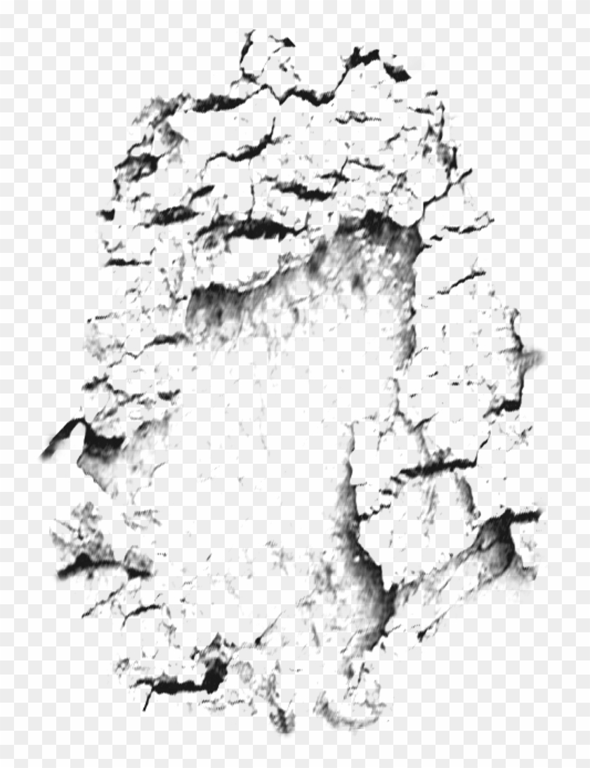 Broken Wall Cracks Black Png Shatter - Wall Peeling Png, Transparent ...