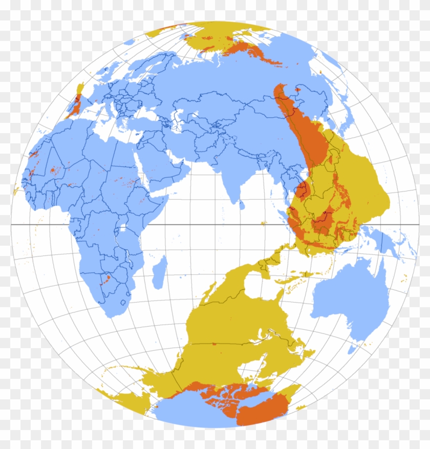 Antipodes - Opposite Side Of The World Map, HD Png Download - 1200x1197 ...