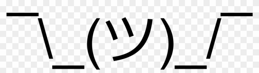 Shrug Emoticons, HD Png Download - 1000x308(#1651991) - PngFind