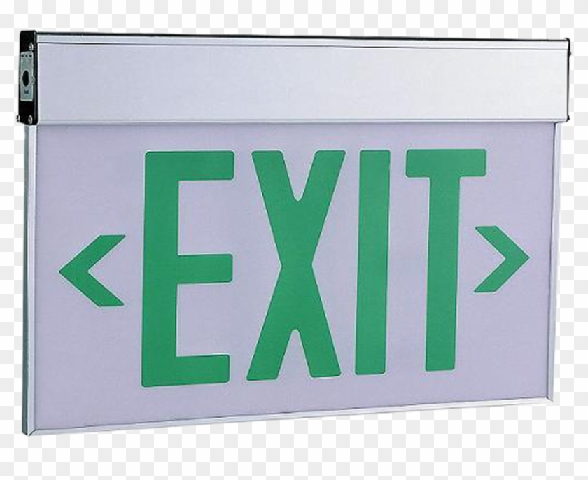 Emergency Exit Sign Solid Hanging - Sign, HD Png Download - 1000x1000 ...