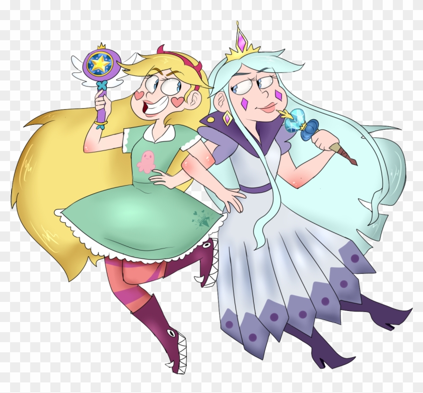 “star Butterfly And Her Mother Moon Butterfly, HD Png Download ...