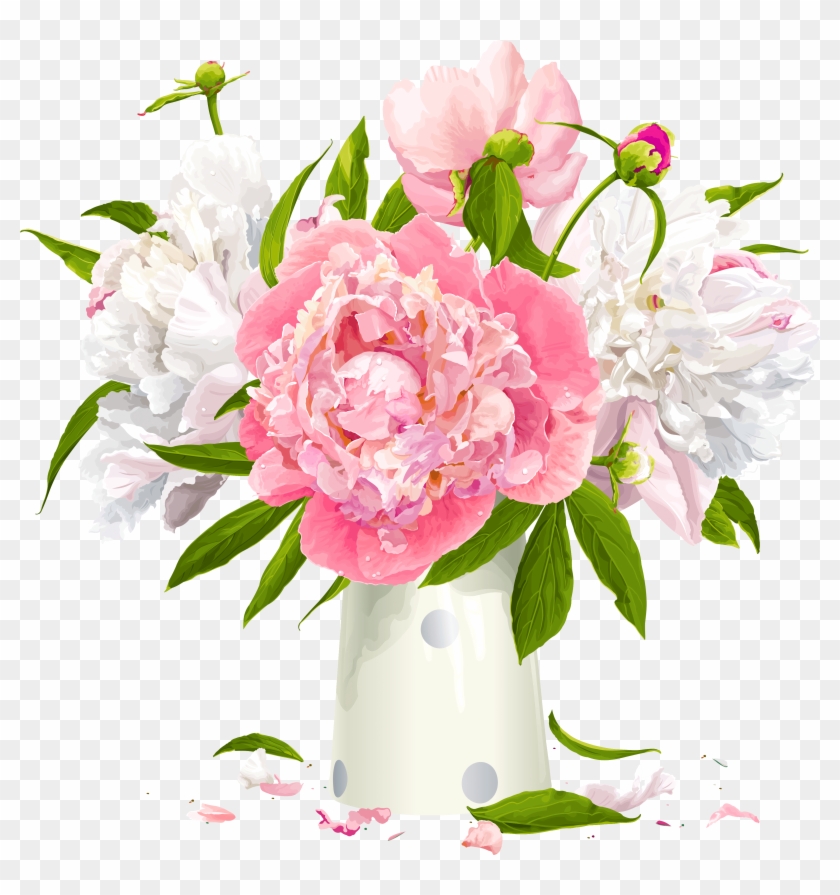 Peony Cliparts - Pink Peonies Clip Art, HD Png Download - 4184x4306 ...