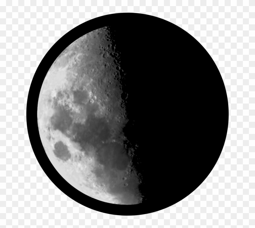 Half Moon - Moon, HD Png Download - 800x800(#1665320) - PngFind