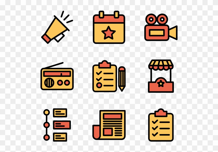 Advertising - Orange Icons, HD Png Download - 600x564(#1665756) - PngFind