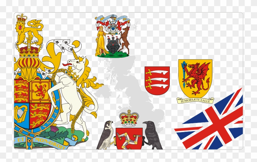 Heraldry Of The United Kingdom / British Flags And - Royal Coat Of Arms ...