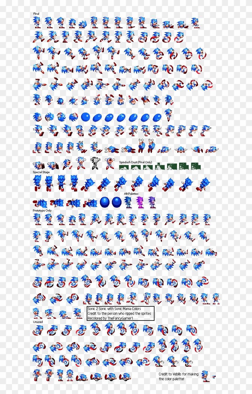 Sonic 8 Bit Sprites, HD Png Download - 640x1240(#1674836) - PngFind