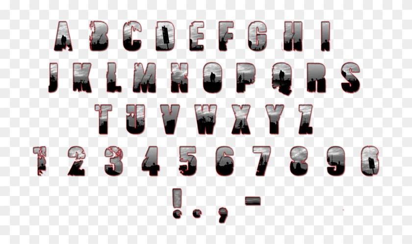 Here Are Some Dayz Letters And Numbers I Have Done - Dayz Font, HD Png ...