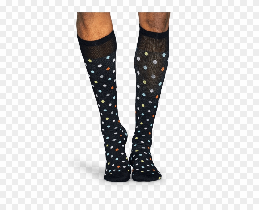 Compression Dot Sock - Happy Socks Compression Dot Socks, HD Png ...