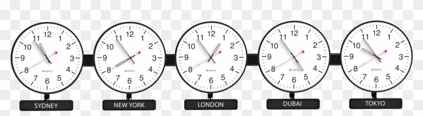 Photo Gallery - Different Time Zones Digital Clocks, HD Png Download ...