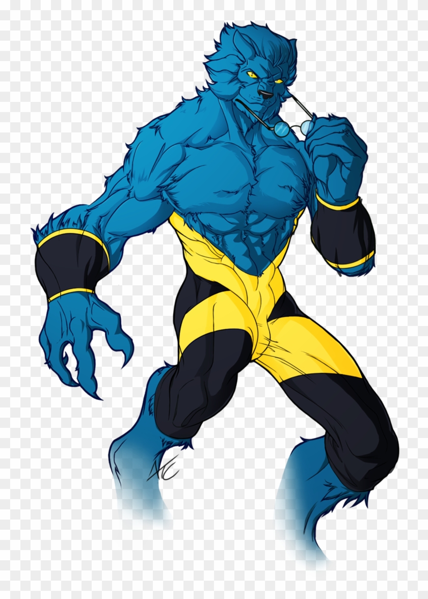Hank Mccoy By Scribbletati - Hank Mccoy Art, HD Png Download - 729x1096 ...