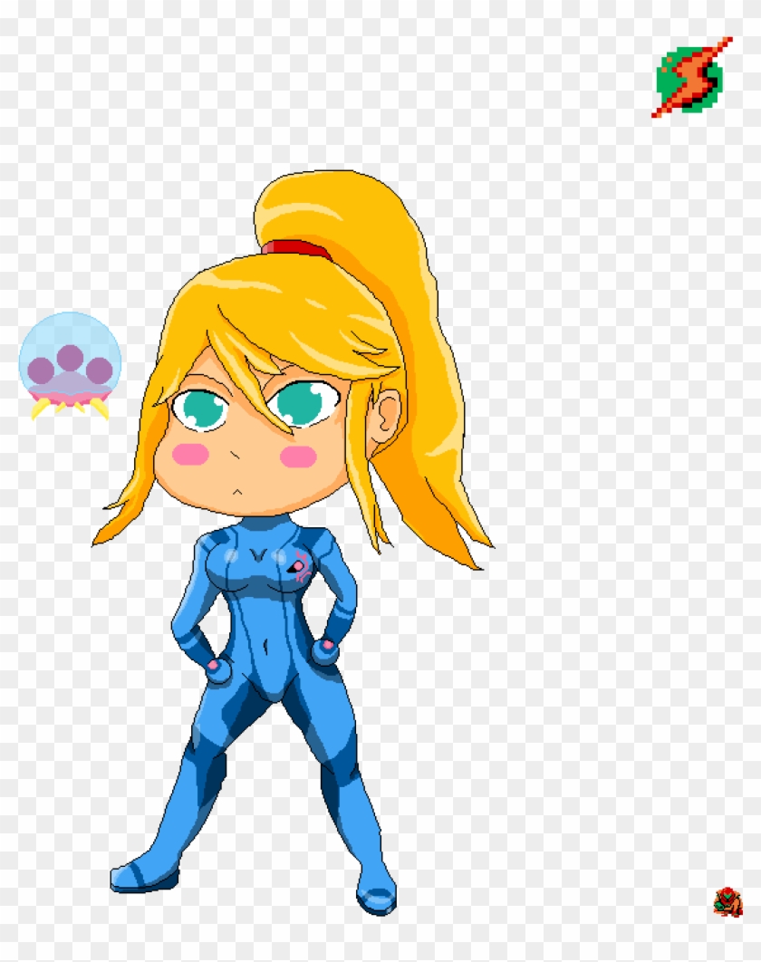Chibi Samus Aran - Chibi Samus, HD Png Download - 1400x1400(#179909 ...