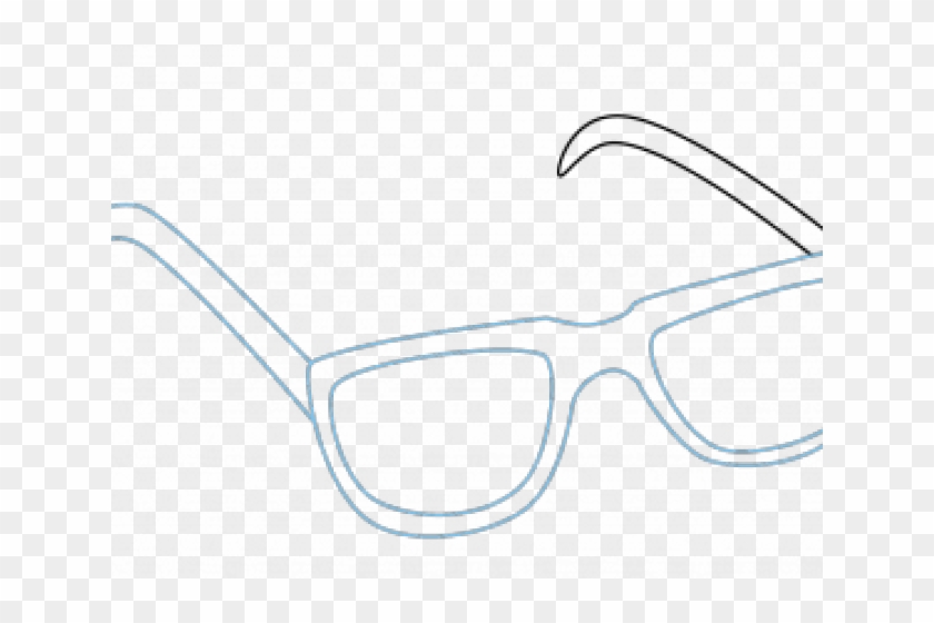 Drawn Spectacles Easy Drawing - Line Art, HD Png Download - 640x480 ...