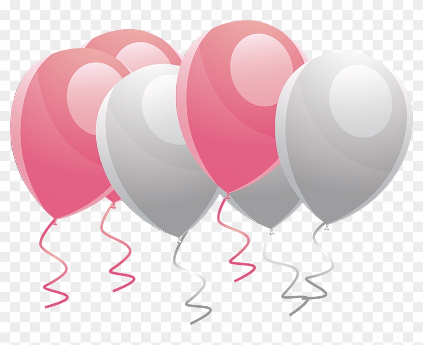 Pink Balloons Vector Png , Png Download - Pink Balloons Vector Png ...