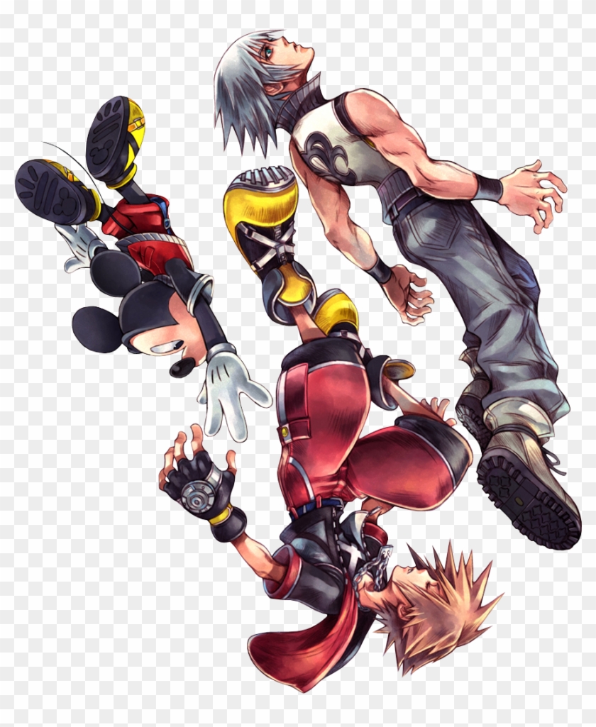 Kingdom Hearts Riku Sora And Mickey Hd Png Download 1324x1200