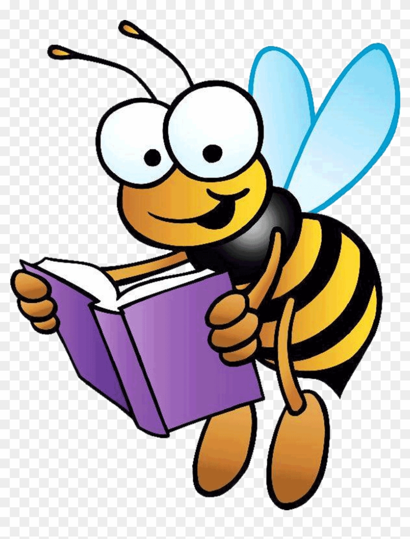 Bee Png Transparent Images - Bee Reading Clipart, Png Download ...