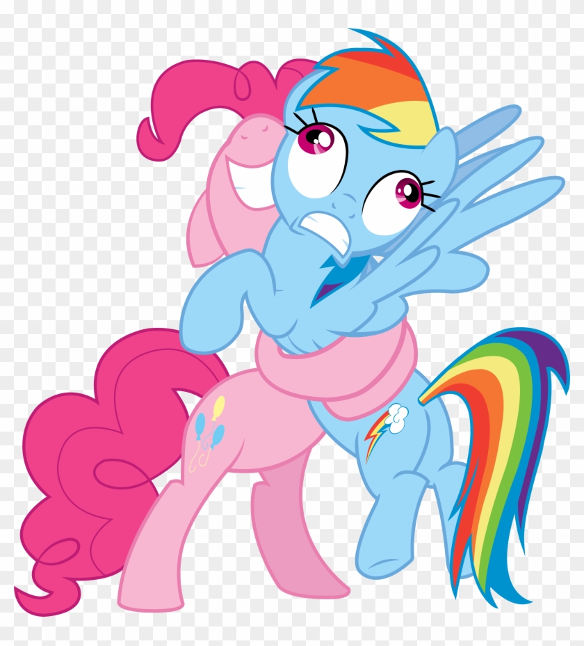 Favorite Mlp Shipping And Why - Pinkie Hugs Rainbow Dash, HD Png ...