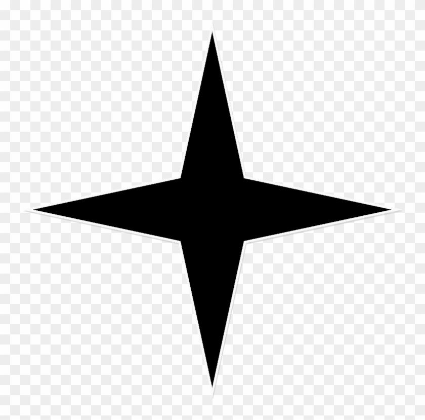 242-240-pixels-four-pointed-star-hd-png-download-775x768