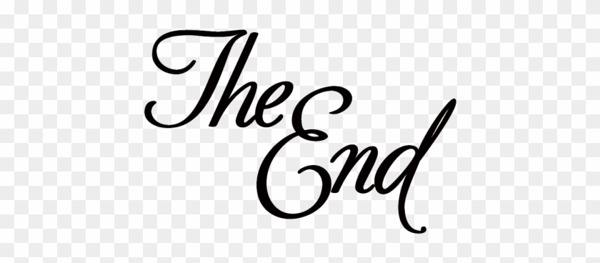 Наклейка The-end Png - Calligraphy, Transparent Png - 700x494(#1771298 ...