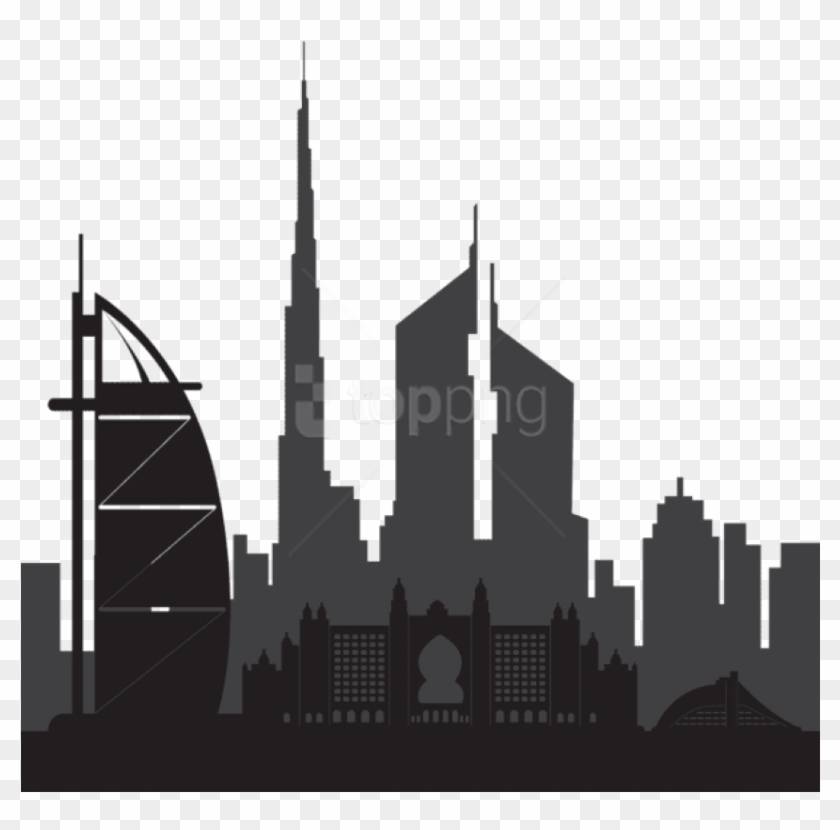 Free Png Dubai Silhouette Png Png - Dubai Clipart, Transparent Png ...