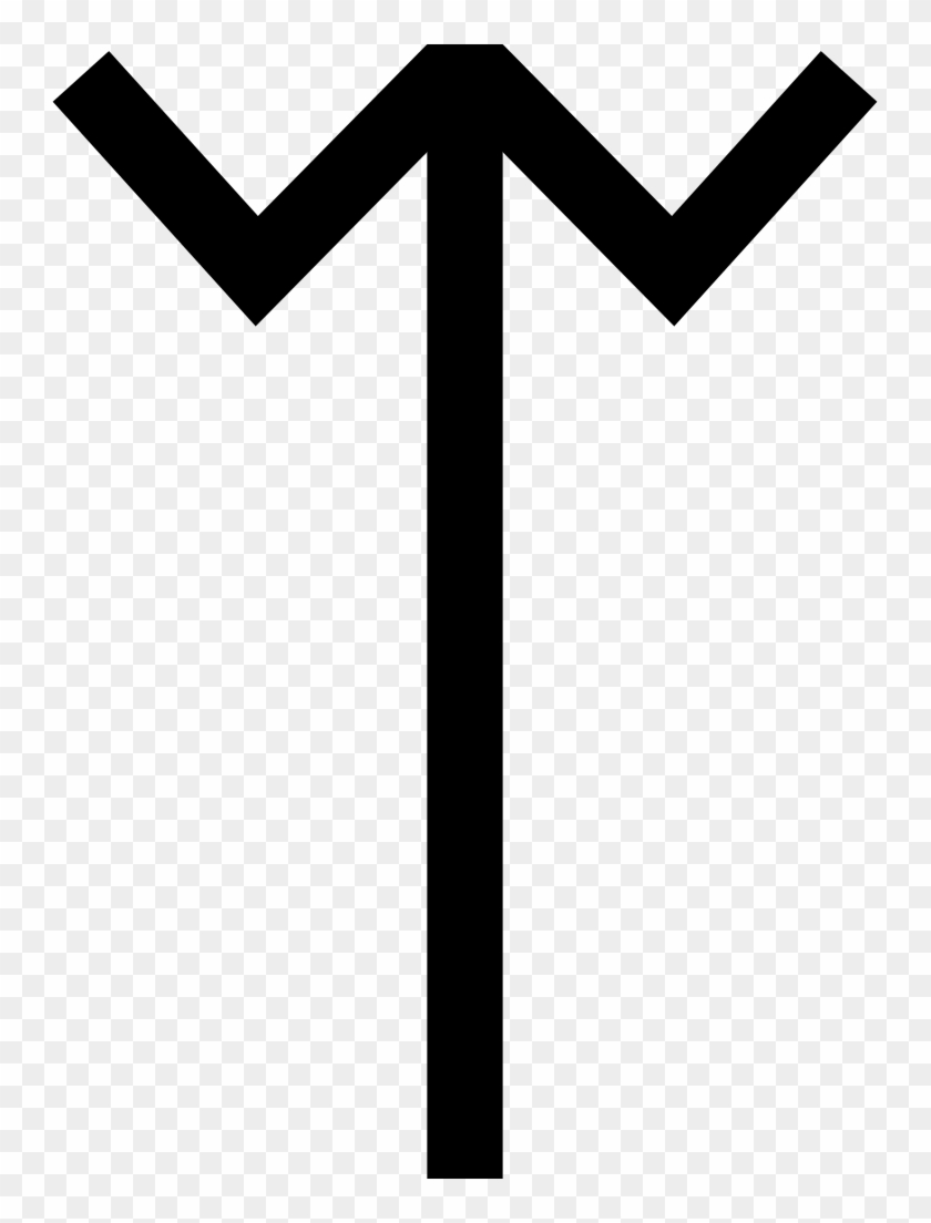 Runic Letter Ear - Algiz Rune, HD Png Download - 751x1024(#1782234 ...