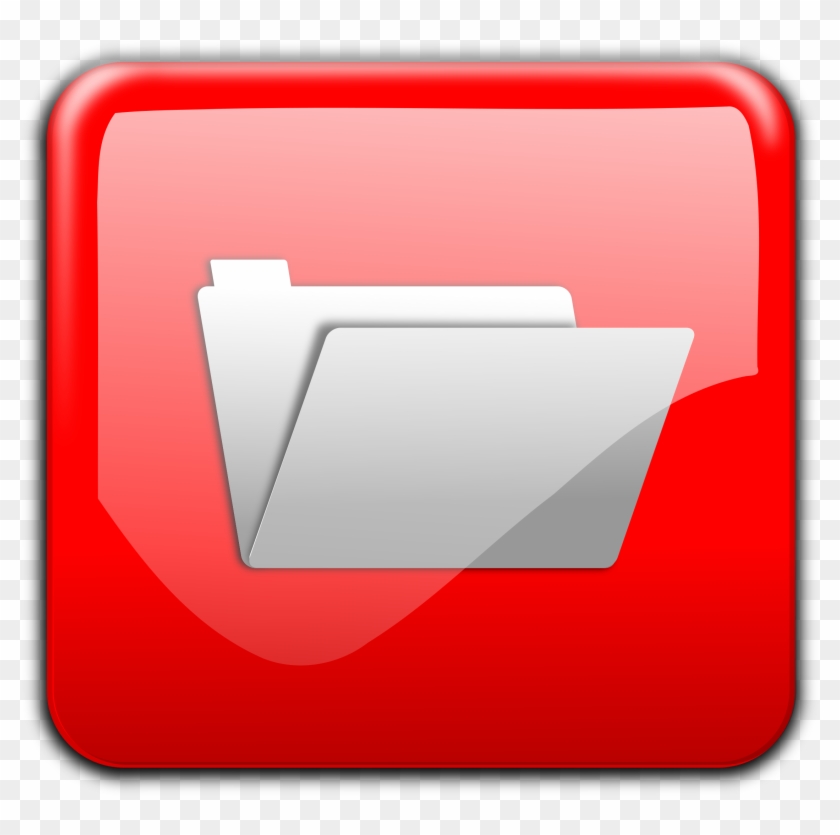 Small - Red Folder Glossy Icon, HD Png Download - 600x568(#1793557 ...