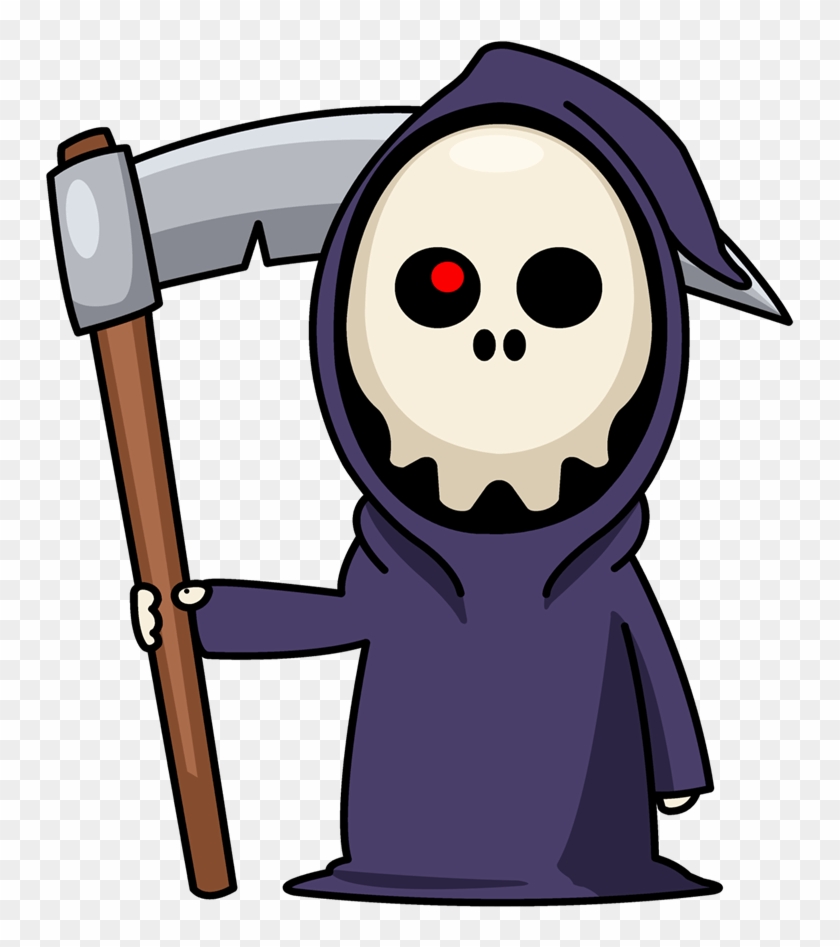 Reaper Clipart Emo Love - Cute Grim Reaper Clipart, HD Png Download ...