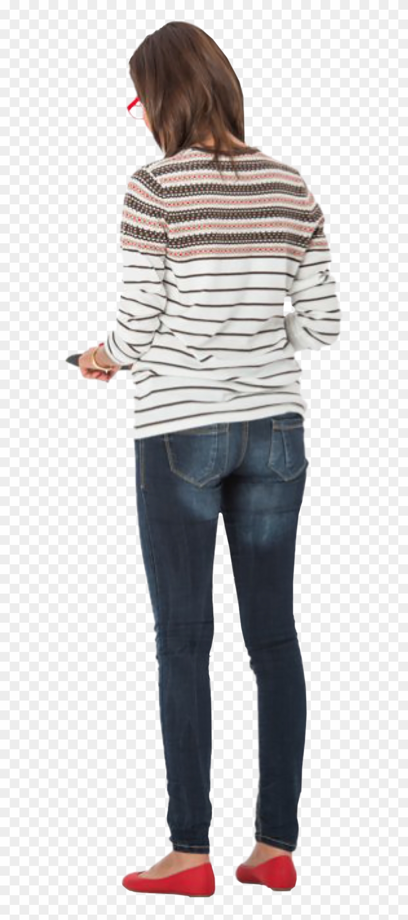 Woman Standing Back Png - Cardigan, Transparent Png - 725x1954(#183016 ...