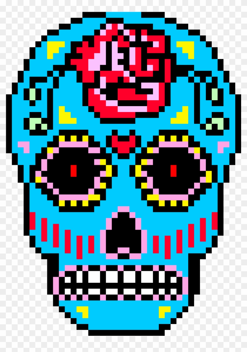 Sugar Skull - Sugar Skull Pixel Art, HD Png Download - 2400x3000 ...