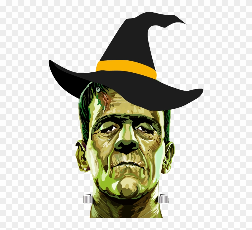 Frank With Witch Hat - Frankenstein 2017 Gif, HD Png Download - 516x686 ...