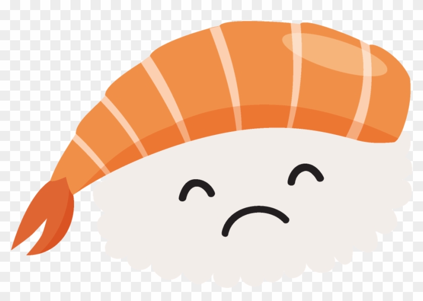 Sushi Clipart Shrimp Sushi - Sushi Shrimp Cartoon, HD Png Download ...