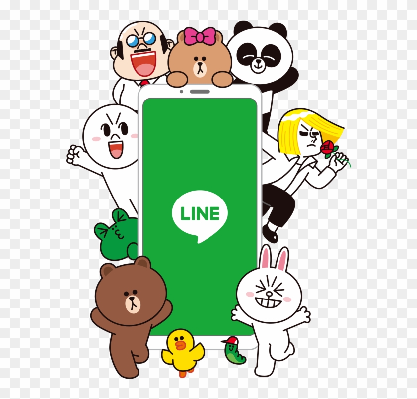 Line Character - Personajes De Line Friends, HD Png Download - 600x722 ...