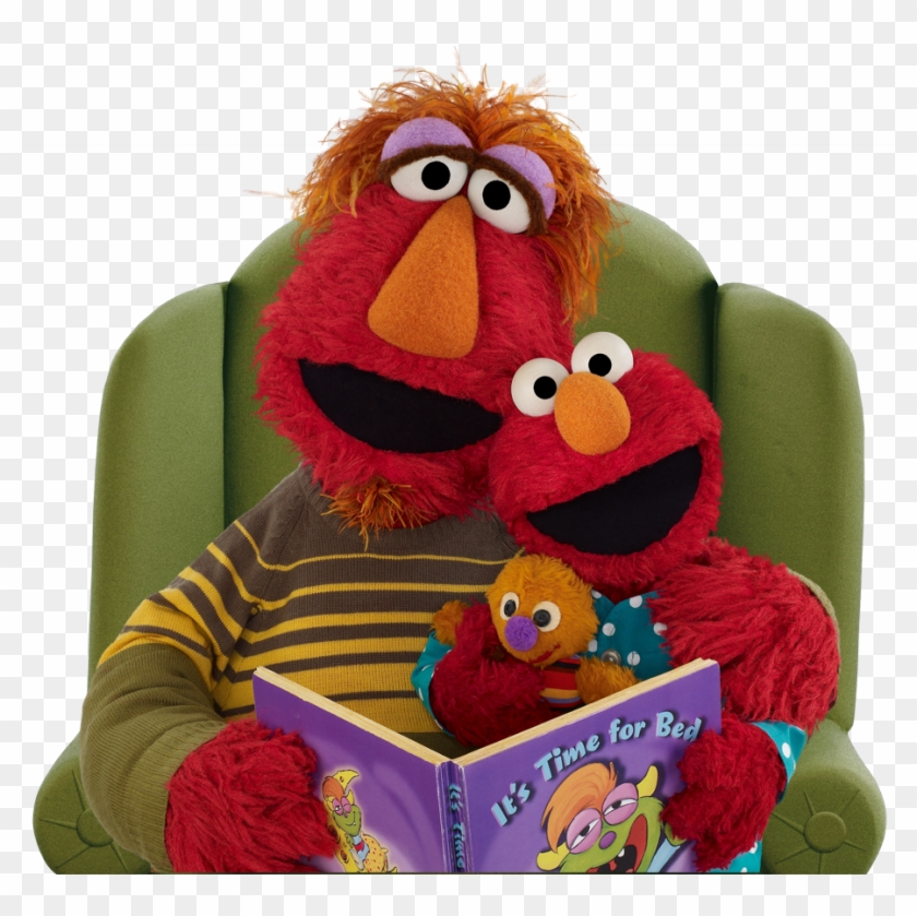 Clip Art Freeuse Library Elmo Transparent Goodnight - Elmo Reading A ...