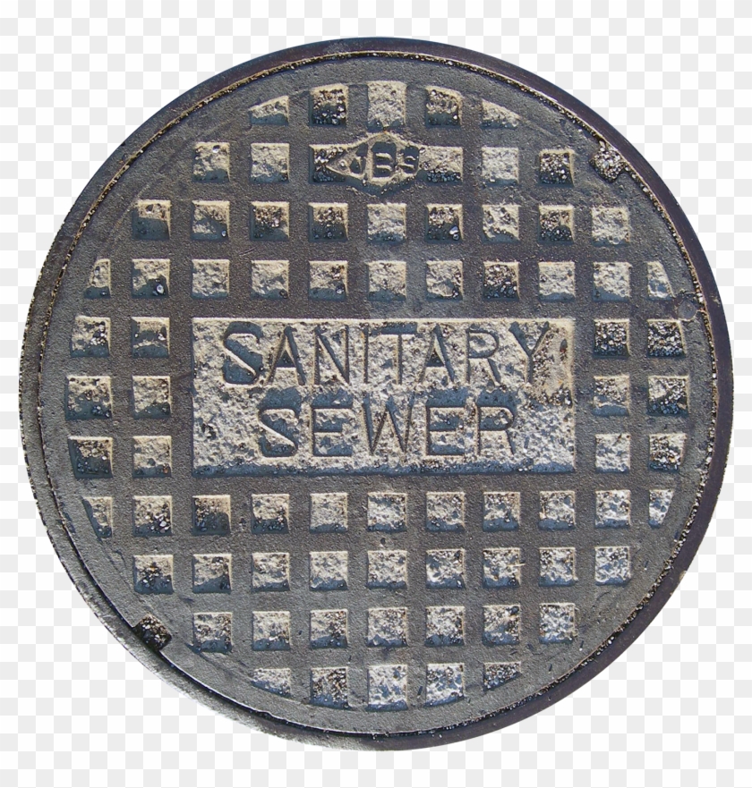 Man Hole Sewer Cover Texture - Sewer Grate Texture, HD Png Download ...