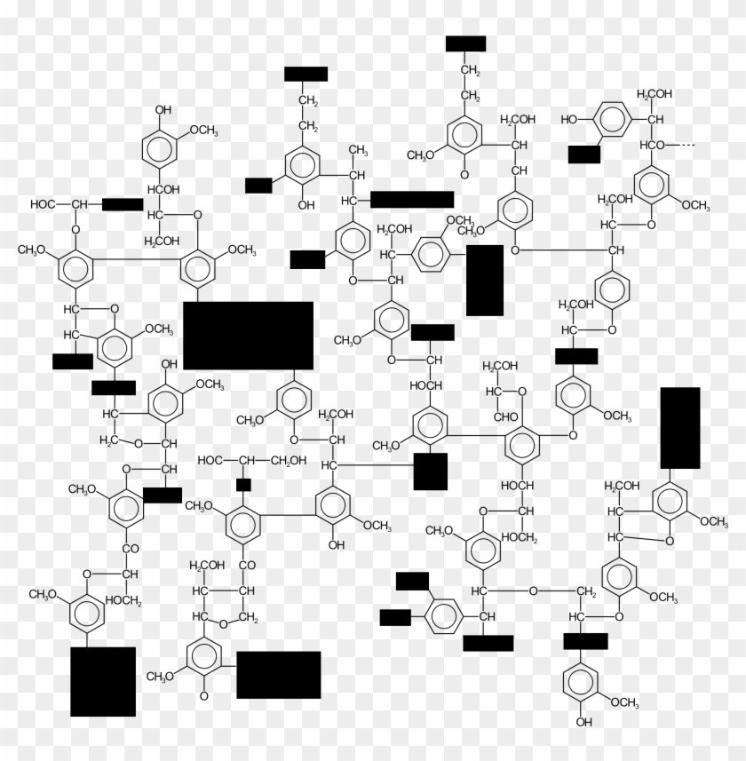 2000px-lignin Structure - Svg - Most Complex Drug Structure, HD Png ...