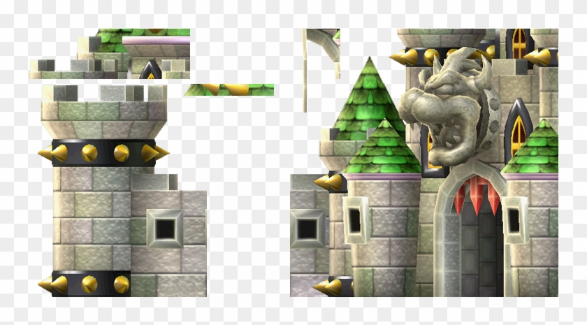Castle Sprite Png - Bowser Castle Nsmbw, Transparent Png - 800x600 ...