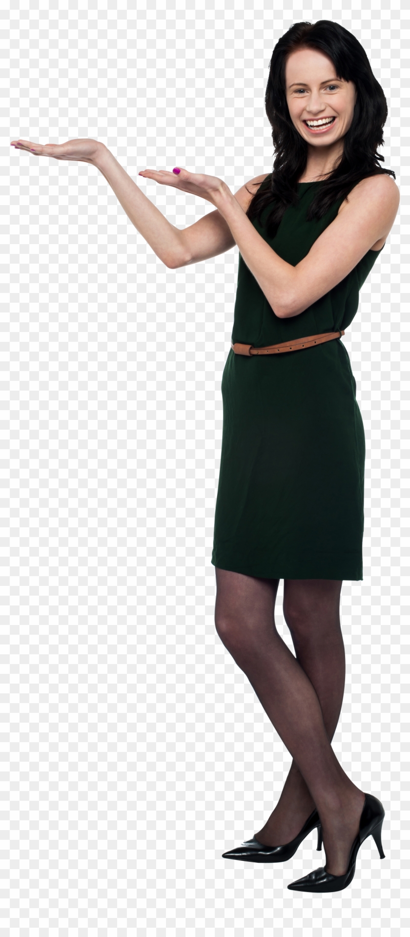 Girl Pointing Left Free Png Image - Girl Standing Pointing Png ...