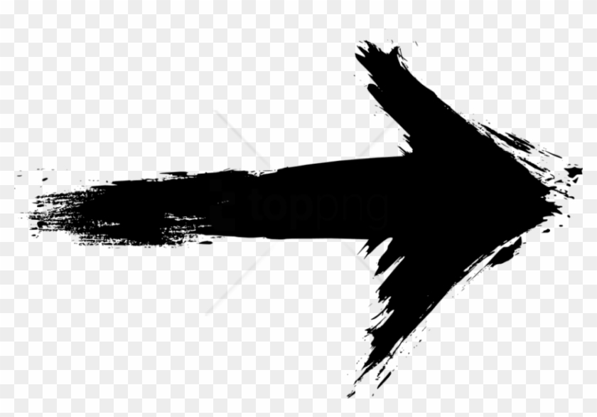 Free Png Paint Brush Arrow Png Image With Transparent - Black Paint ...