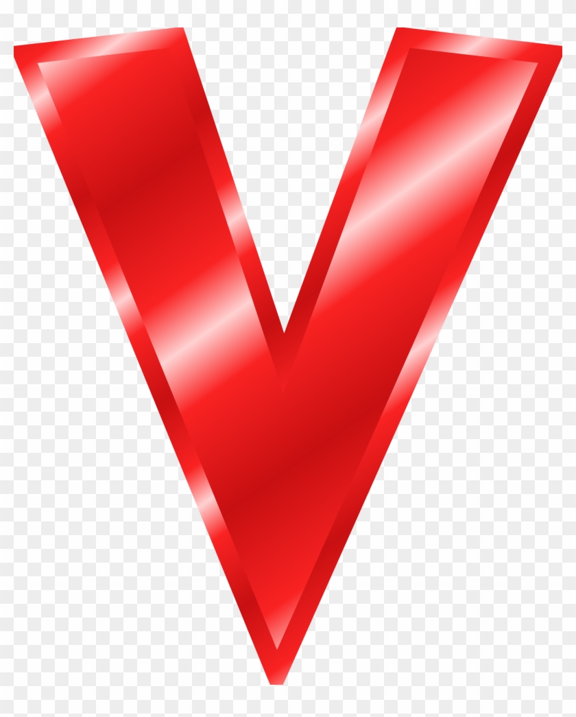 V Letter Png Pic - Big Red Letter V, Transparent Png - 2004x2400 ...