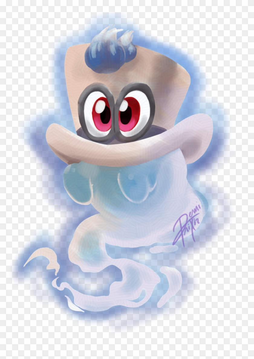 Cappy Cappy Mario Mario Oddesy Digital Art Digital - Cartoon, HD Png ...