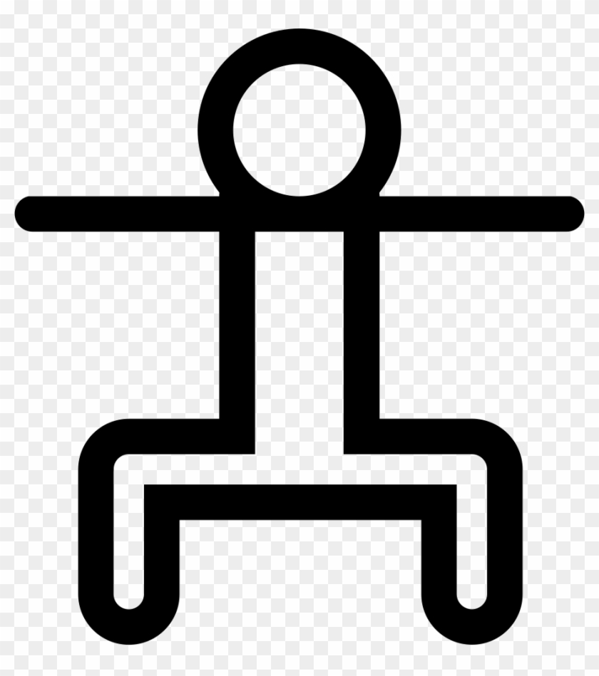 Human Figure In A Squatting Position Comments - Dumbbell, HD Png ...