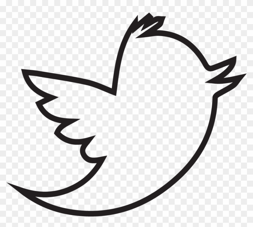 15 Twitter Bird Icon Outline Images Logo, HD Png Download - 941x800 ...