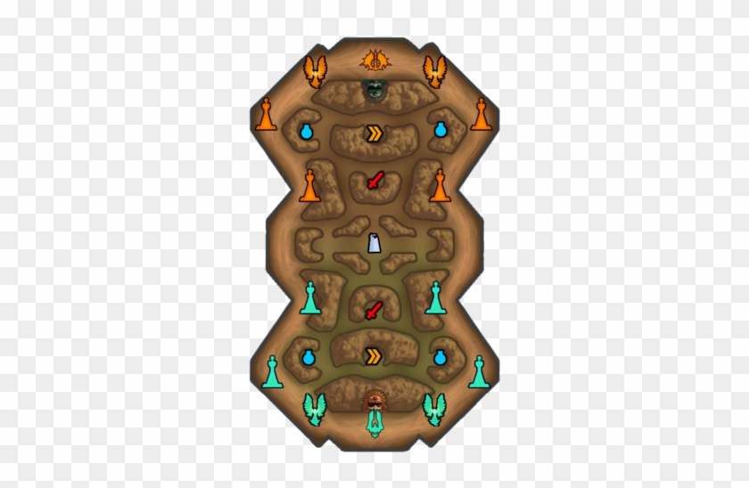 Siege Minimap - Smite Season 1 Conquest Map, HD Png Download - 600x600 ...