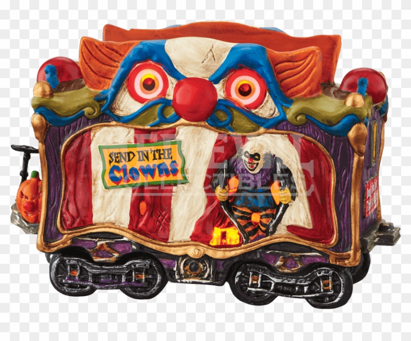 Creepy Clown Car - Dept 56 Halloween Clown Train, HD Png Download ...