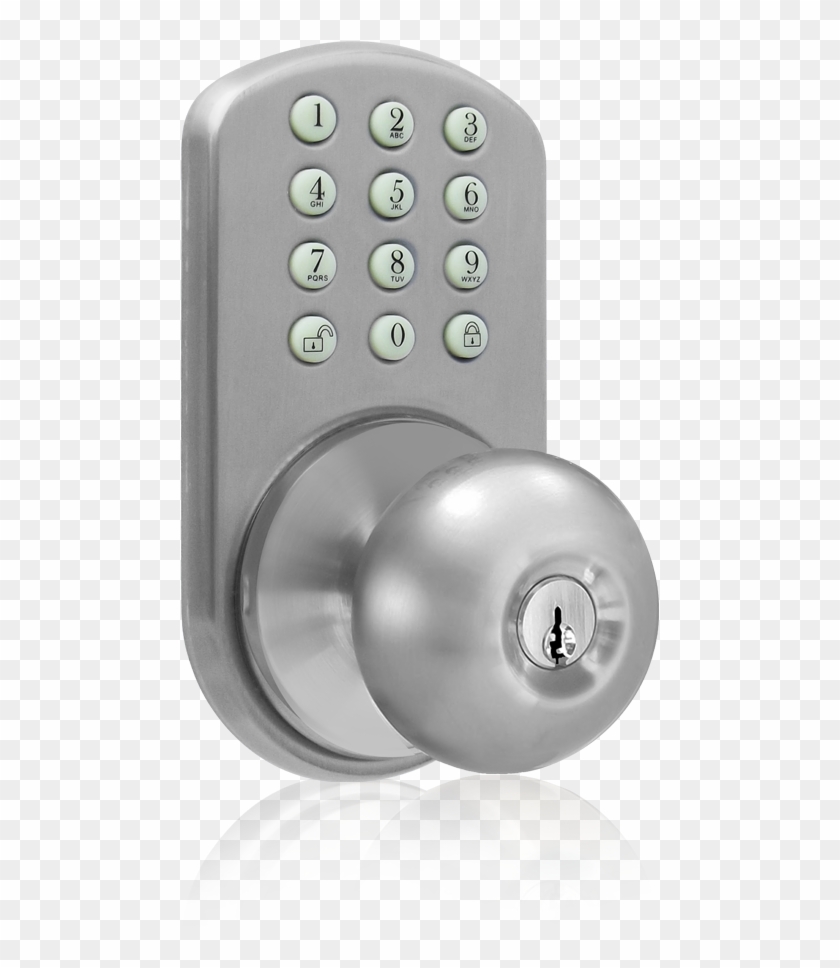 Keyless Entry Knob Door Lock With Electronic Digital, HD Png Download ...