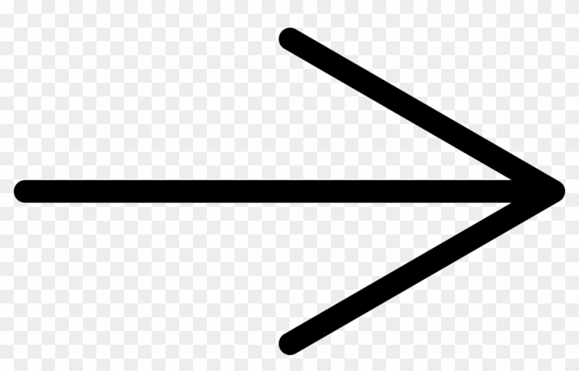 Thin Right Straight Arrow Comments - Thin Straight Arrow Png ...