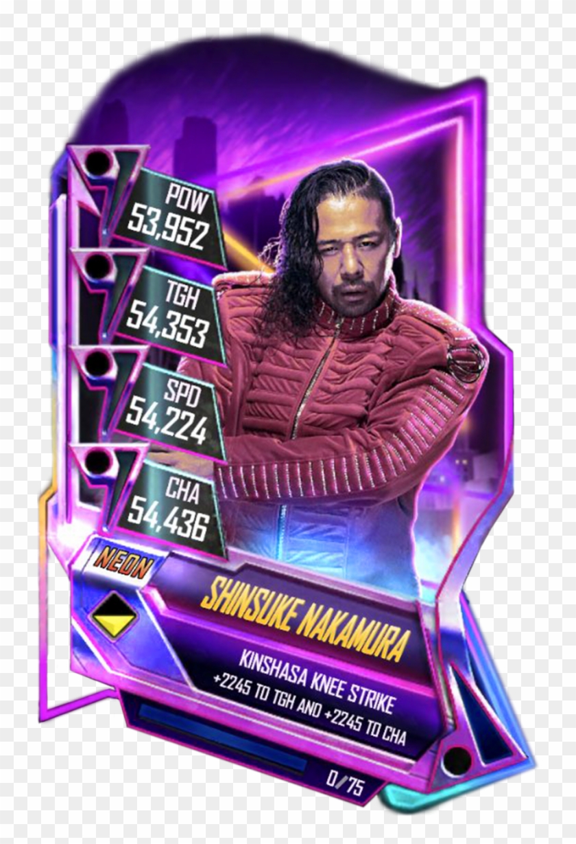 Shinsukenakamura S5 23 Neon6 - Wwe Supercard Neon Cards, HD Png ...
