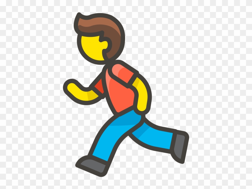 Man Running Emoji, HD Png Download - 866x650(#1916888) - PngFind
